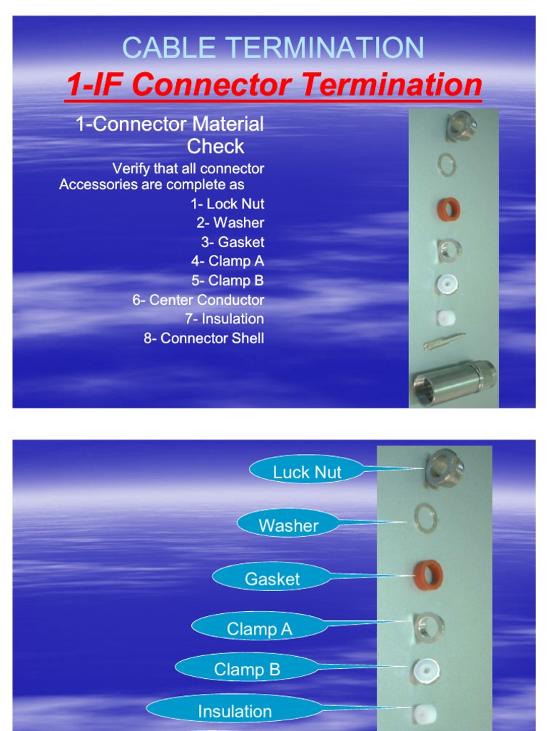 Coaxial Cable Termination Methods | PDF