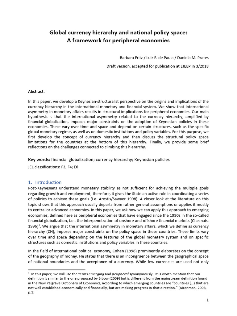 Currency Hierarchy and Policy Constraints | PDF | Keynesian Economics ...