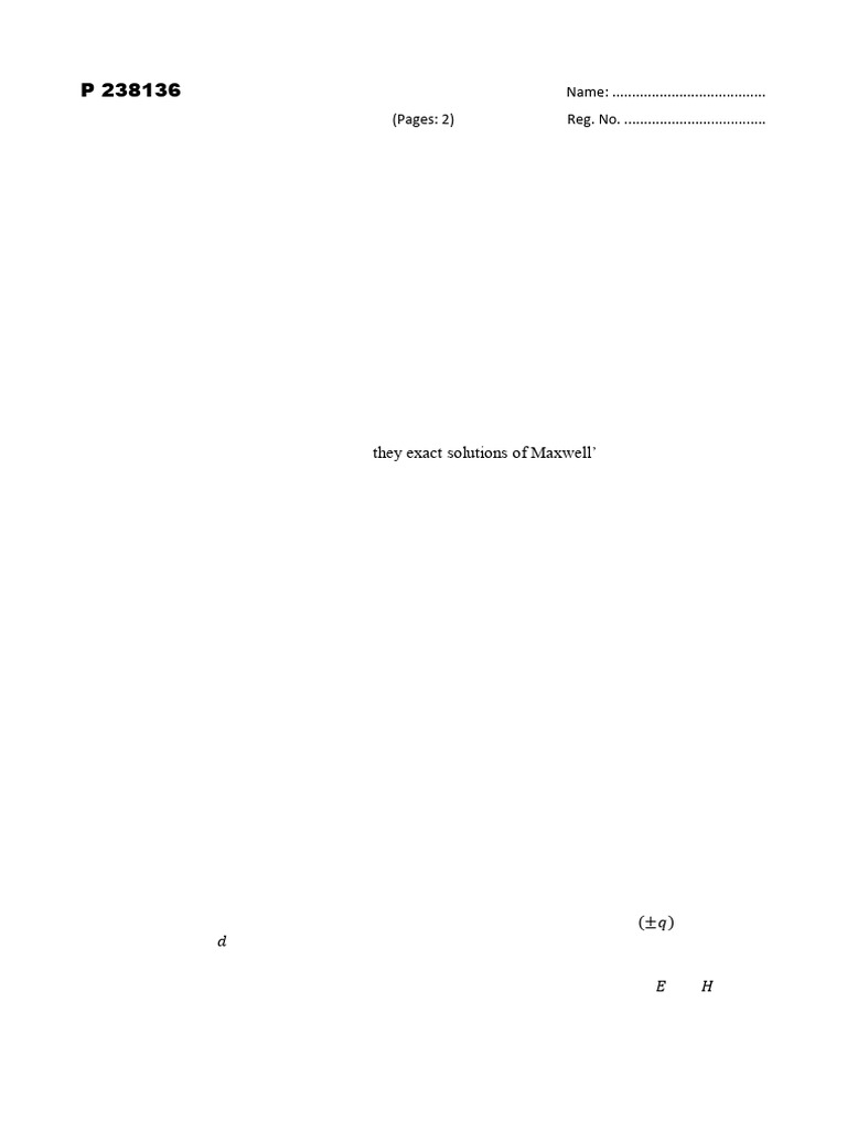 PHY1 C03PHY1 C03 Electrodynamics and Plasma Physics | PDF | Antenna (Radio) | Waves