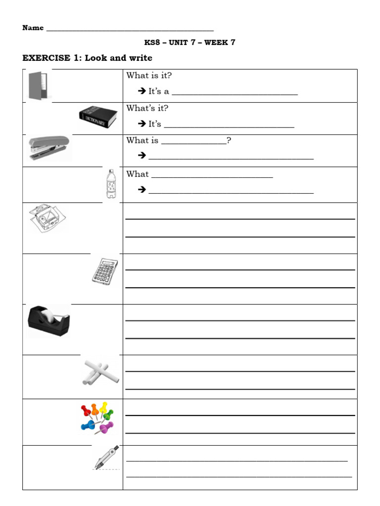 Ks8 - Unit 8 - Worksheet | PDF