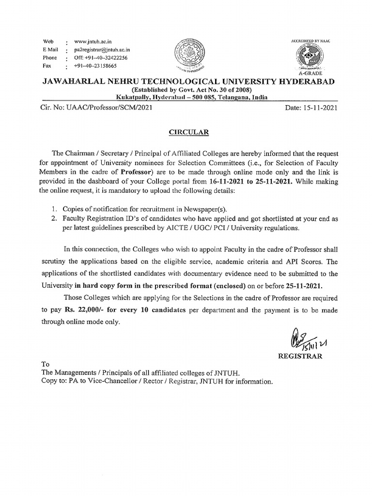 Application Form for Professor Selection | PDF | Teachers | Doctor Of ...