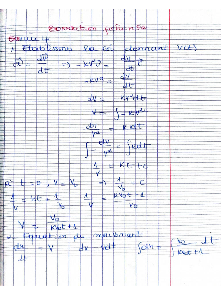 Correction Méca-1 | PDF