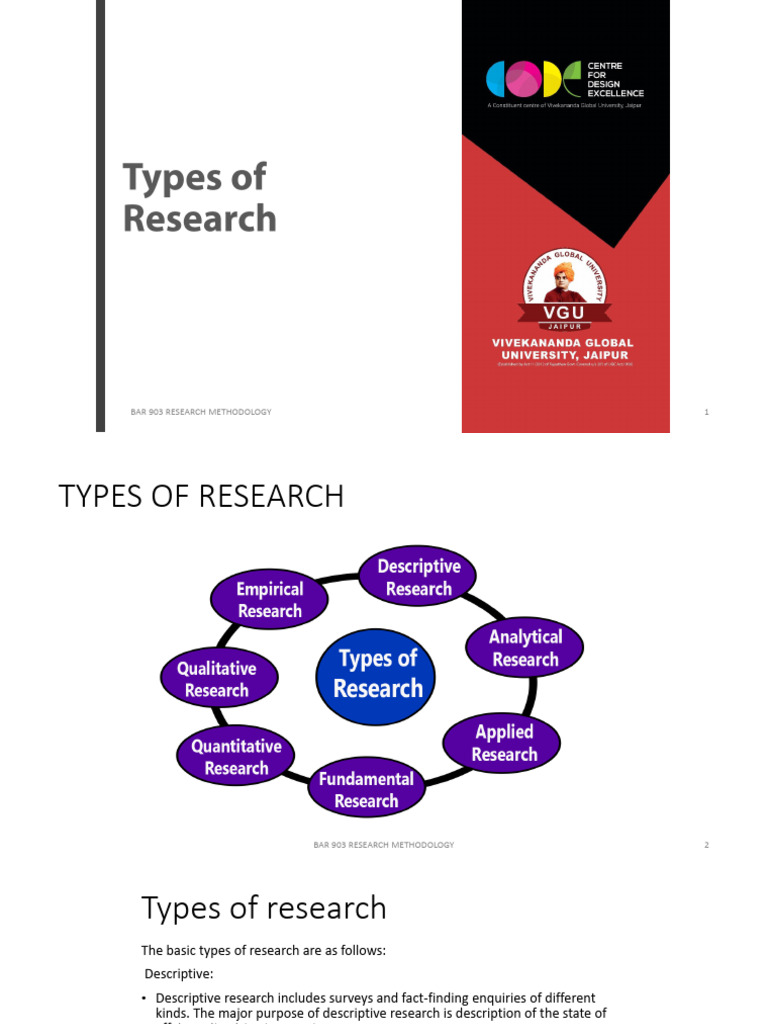 U2 Types of Research | PDF | Methodology | Quantitative Research