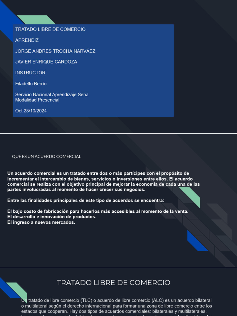 Tratado Libre de Comercio. Javier Cardoza | PDF | Tratado | Comercio