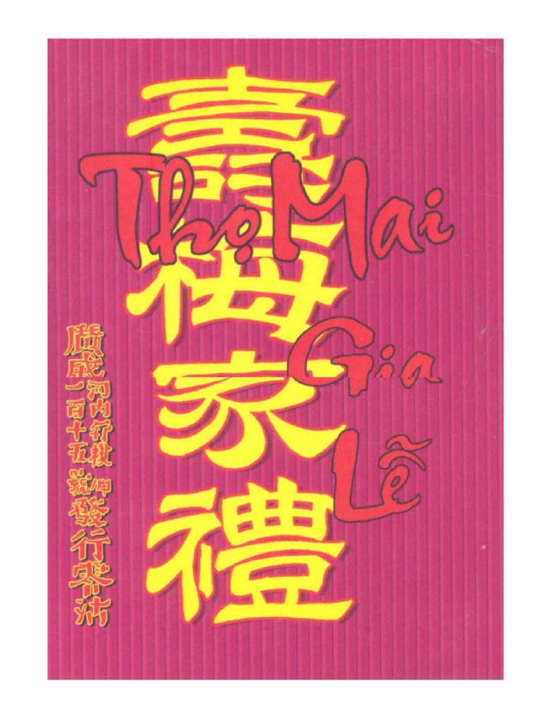 Tho Mai Gia Le - Ho Sy Tan | PDF