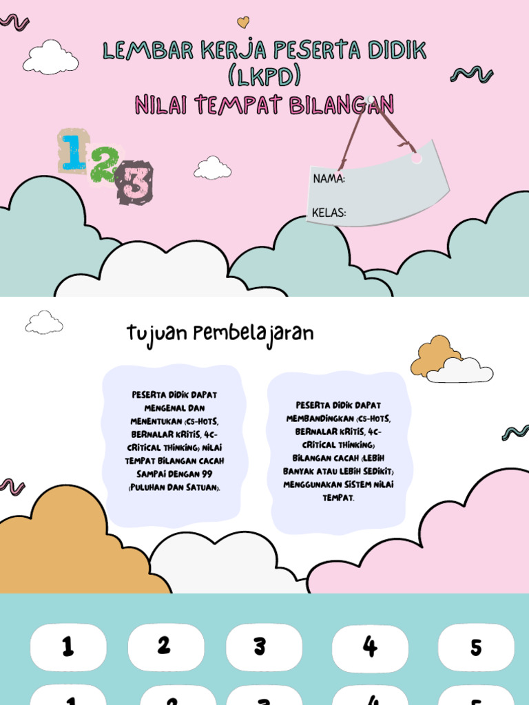 LKPD Nilai Tempat Bilangan Kelas 4 | PDF