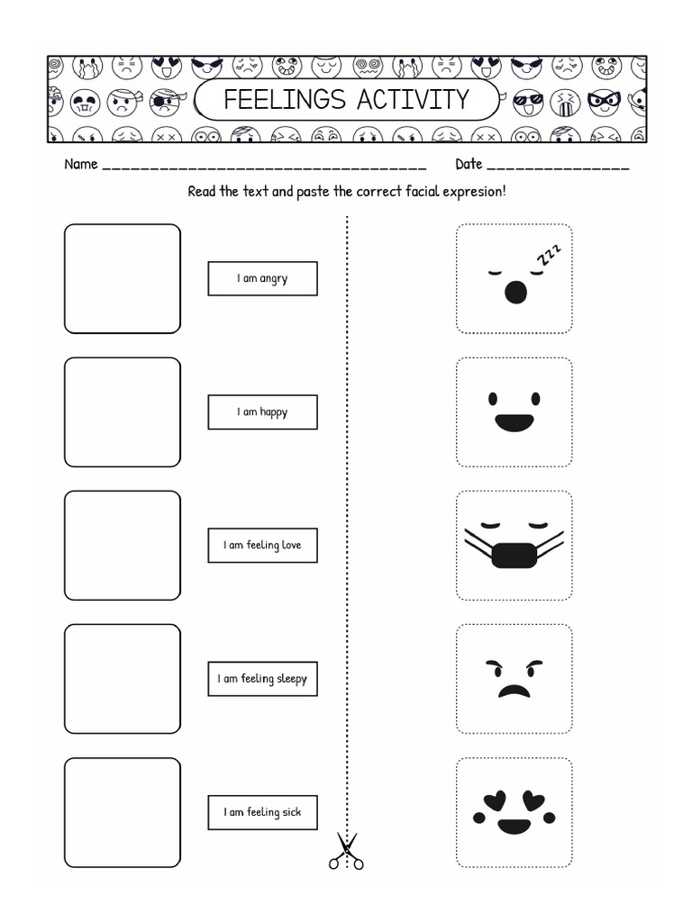 Feelings Activity Worksheets 362895 | PDF