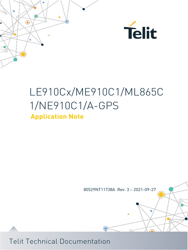Telit LE910Cx ME910C1 ML865C1 NE910C1 A-GPS Application Note r3 | PDF | Global Positioning ...
