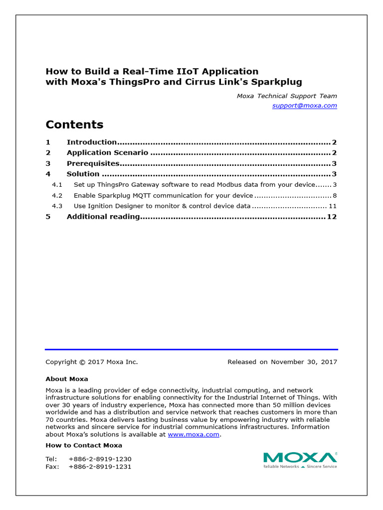 Moxa ThingsPro | PDF | Computer Network | Network Architecture