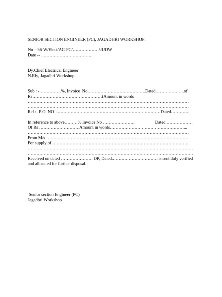 Bill Passing Formate. | PDF