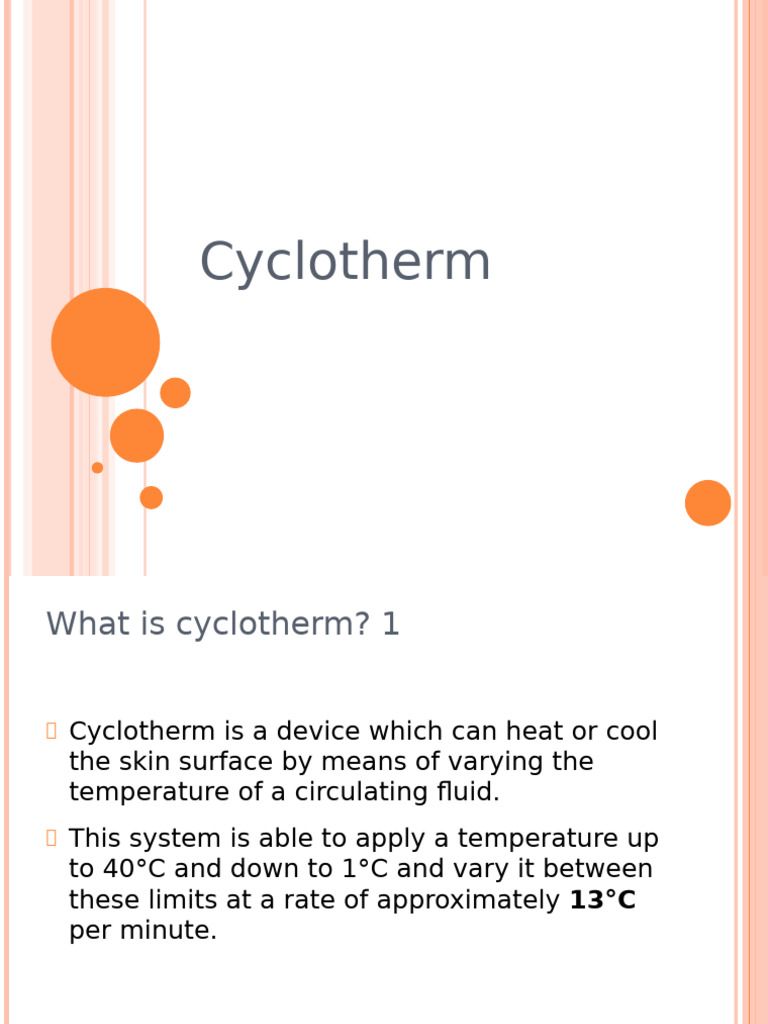 Cyclo Therm | PDF | Clinical Medicine | Medical Specialties