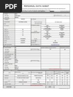 Personal Data Sheet CS Form No. 212 Revised 2017 | PDF | Justice ...