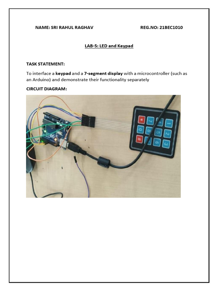 21bec1010 - Lab5 - Sri Rahul | PDF | Computer Programming | Computing