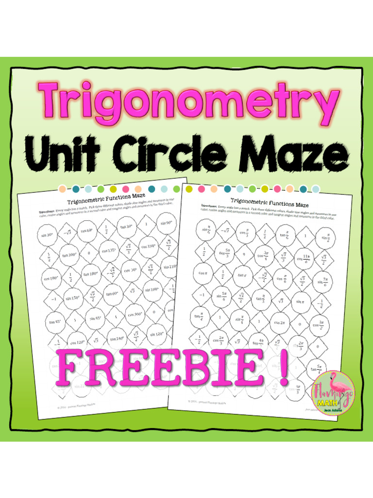 Unit Circle Maze | PDF | Trigonometric Functions | Trigonometry