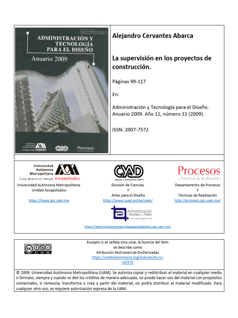 Supervisión en Proyectos de Construcción | PDF | Contratista general