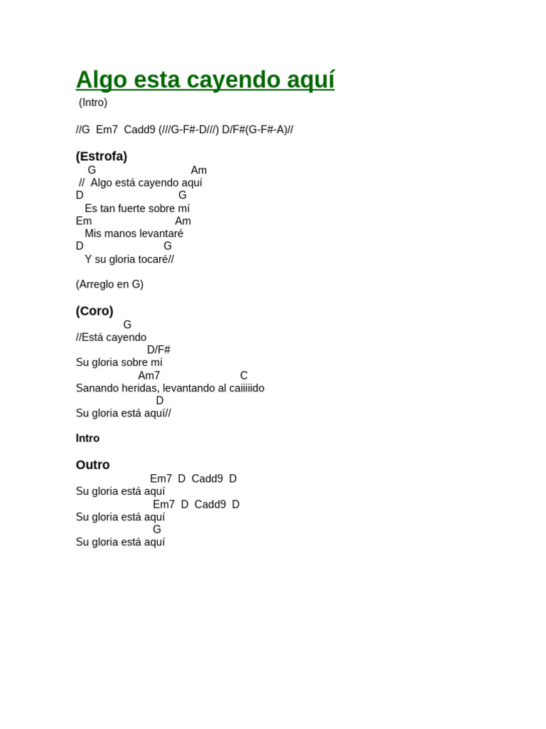 Algo Esta Cayendo Aquí | PDF