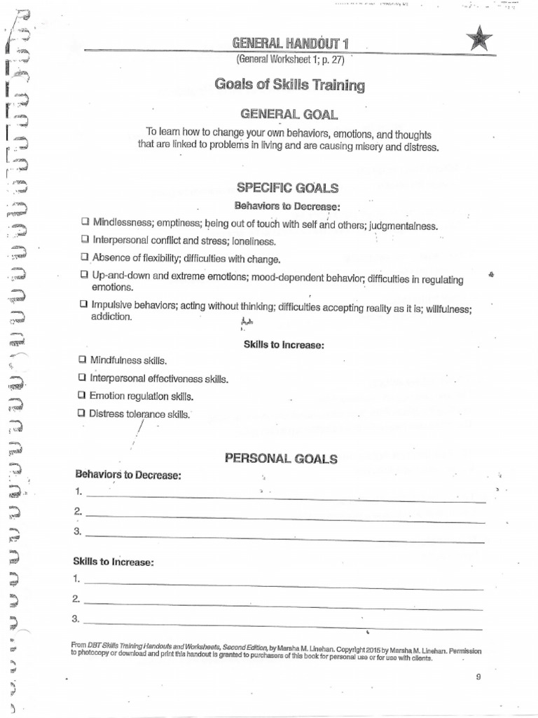 Introduction To DBT Skills | PDF