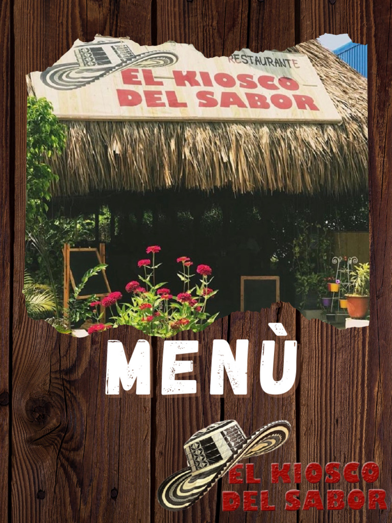 Menú El Kiosco Del Sabor | PDF | Comida y bebida | Preparación de ...
