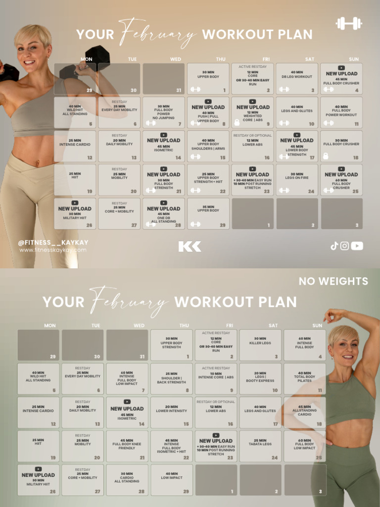 Neu Kaykay Schedule 02februar | PDF | High Intensity Interval Training ...