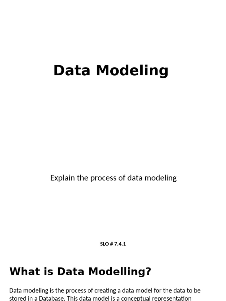 Data Modeling for Database Design | PDF | Data Model | Conceptual Model