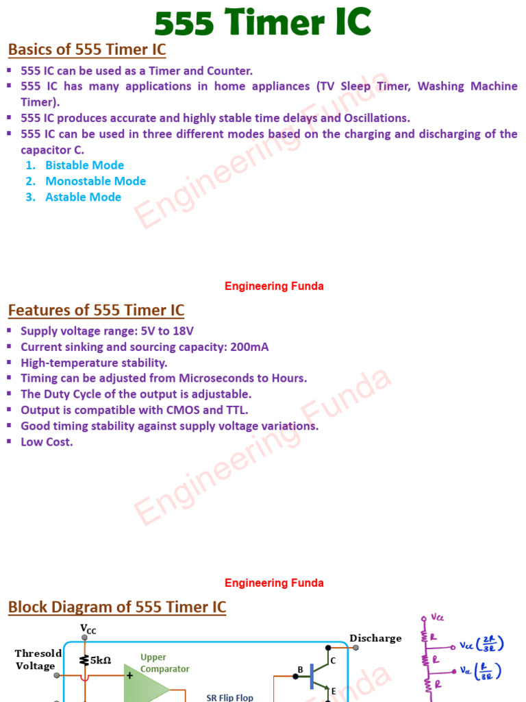 4 +555+Timer+IC | PDF | Electronic Circuits | Computer Engineering