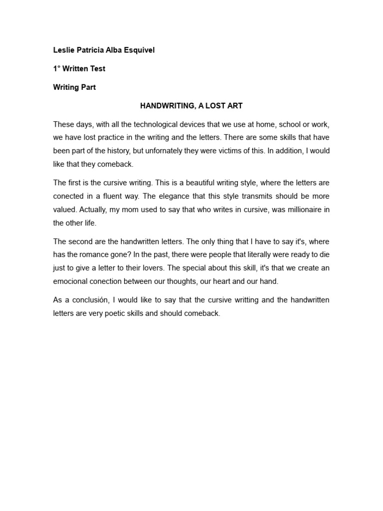 Reviving Cursive and Handwritten Letters | PDF