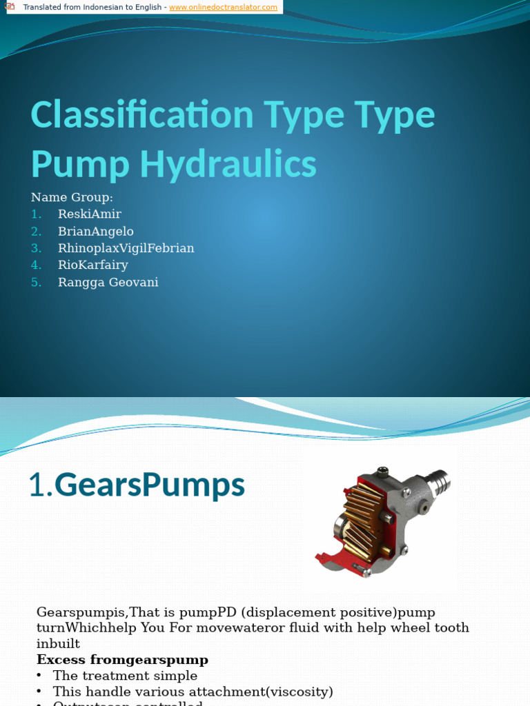 Types of Hydraulic Pumps Explained | PDF | Pump | Mechanical Engineering