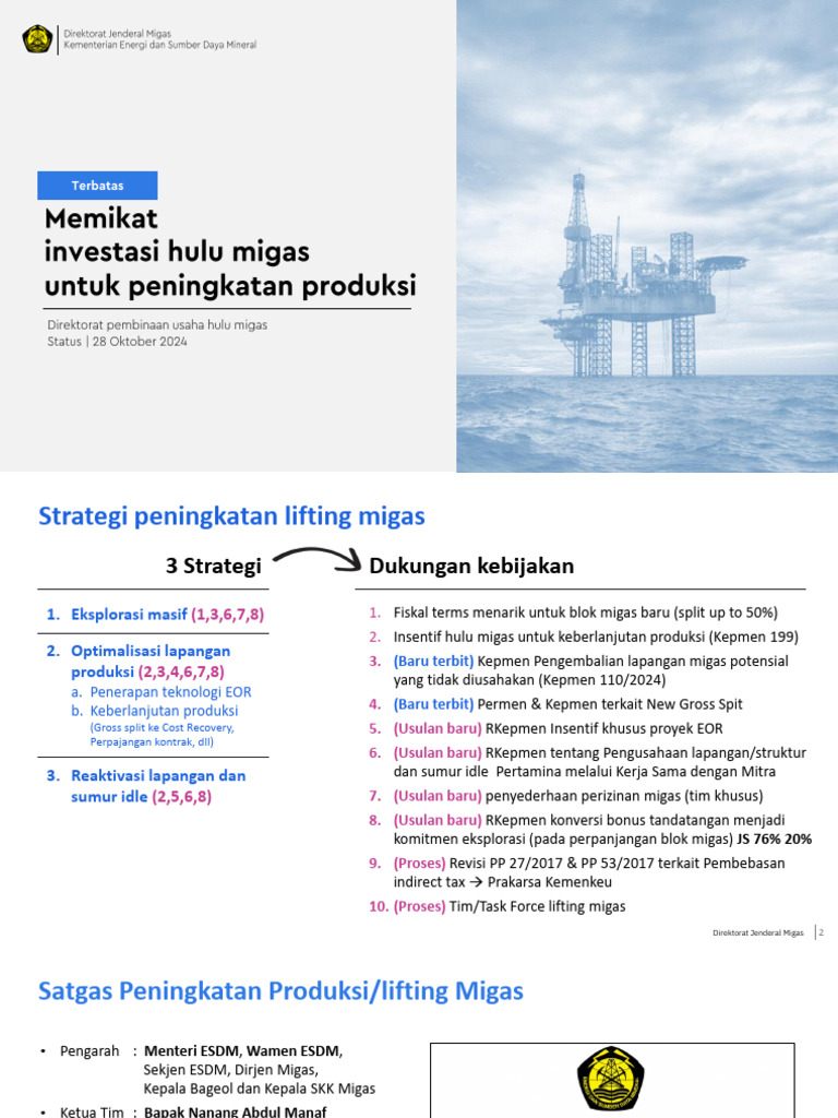 241028-Strategi Hulu Migas-R22-ringkas - Share | PDF