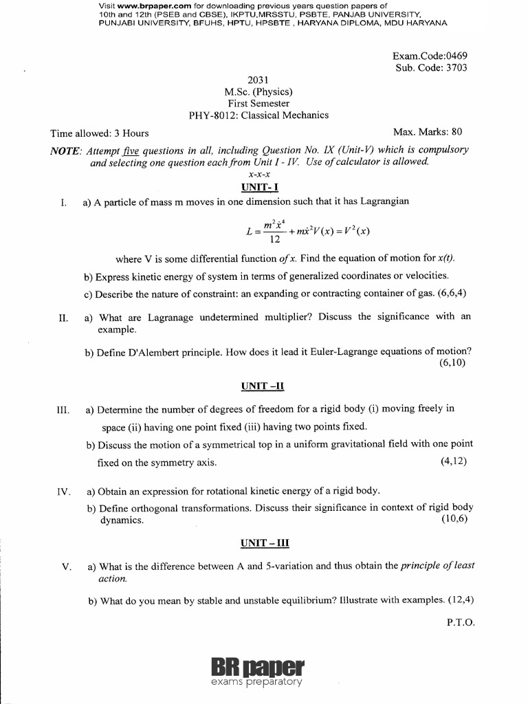 CM (1st) Dec2020 | PDF