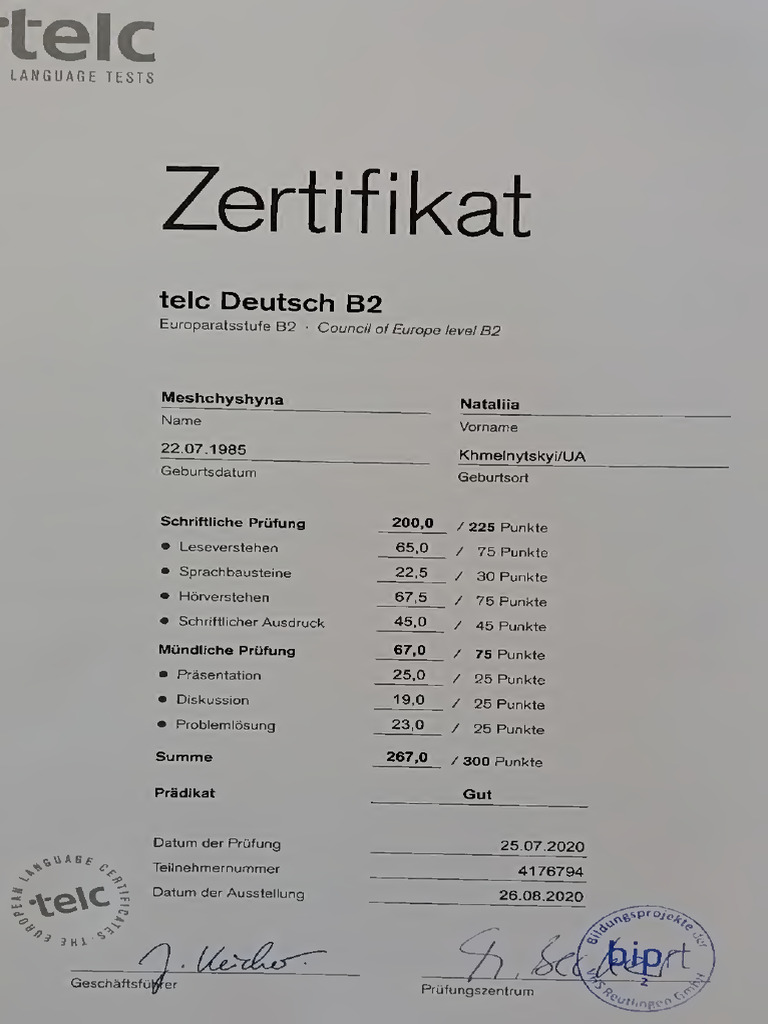 b2 Telc Deutsch Übungstest | PDF