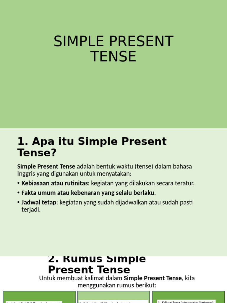 Simple Present Tense | PDF