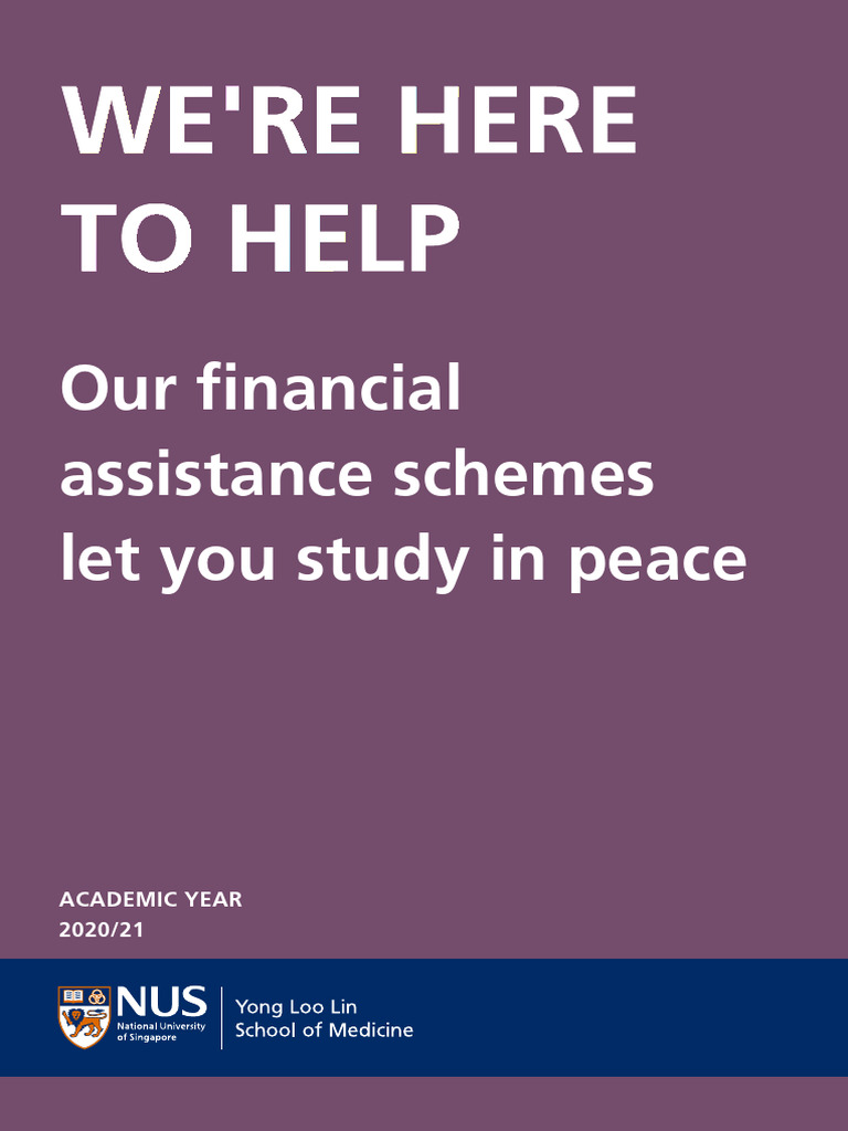 NUS Medicine Financial Aid Overview | PDF | Student Financial Aid In ...