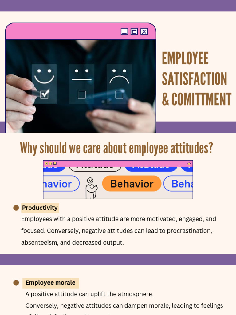 GRP 10 - Employee Satisfaction and Commitment | PDF | Job Satisfaction ...