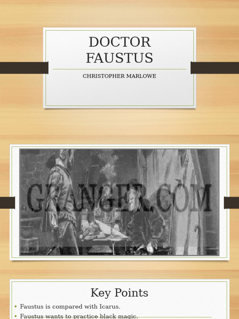 Doctor Faustus - Points To Remember | PDF