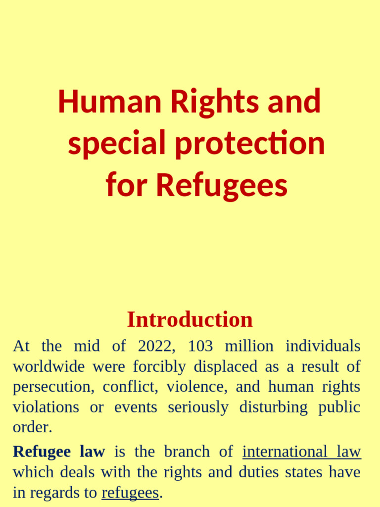 Refugees Rights by SAM | PDF | Refugee | United Nations High ...