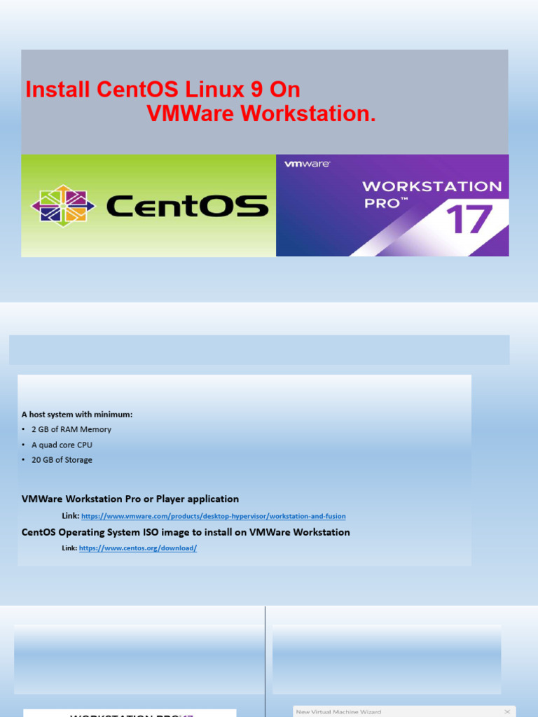 Instructions To Install CentOS Linux 9 On VMWare-2 | PDF | File System | Installation (Computer ...