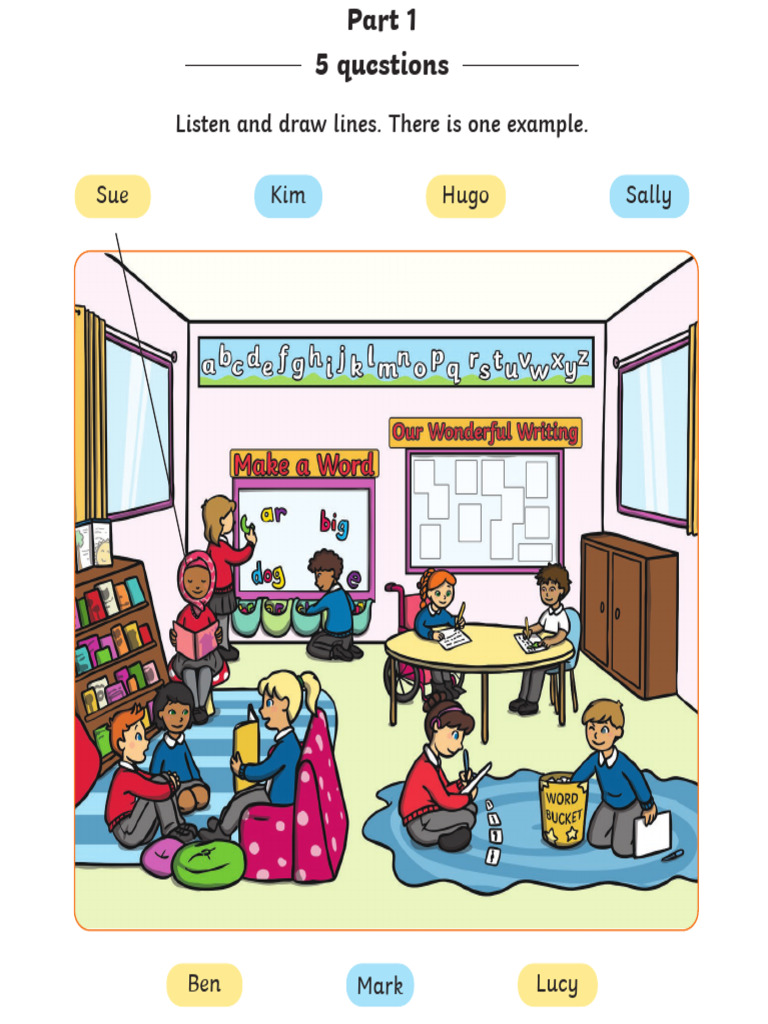 YLE Starters Listening Part 1 | PDF