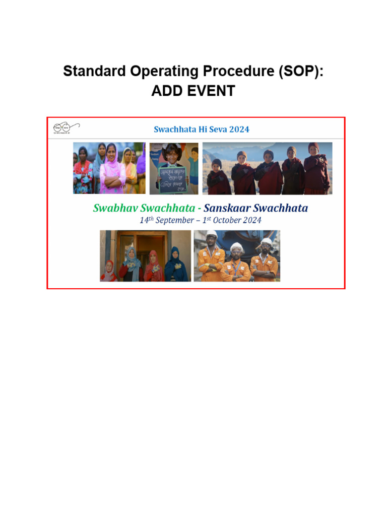 Event Creation SOP Guide | PDF