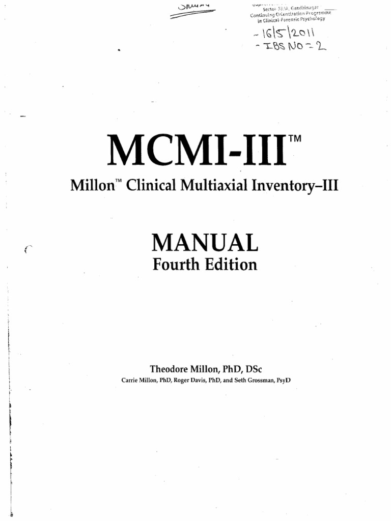 Mcmi Iii | PDF