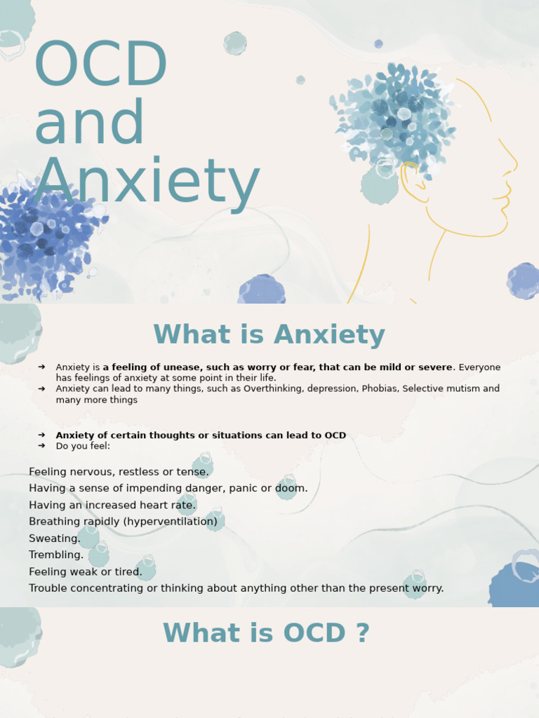 OCD & Anxiety | PDF | Anxiety | Obsessive–Compulsive Disorder