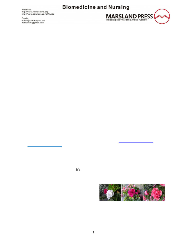 Morphometric Study of Zonal Geranium | PDF | Flowers | Petal