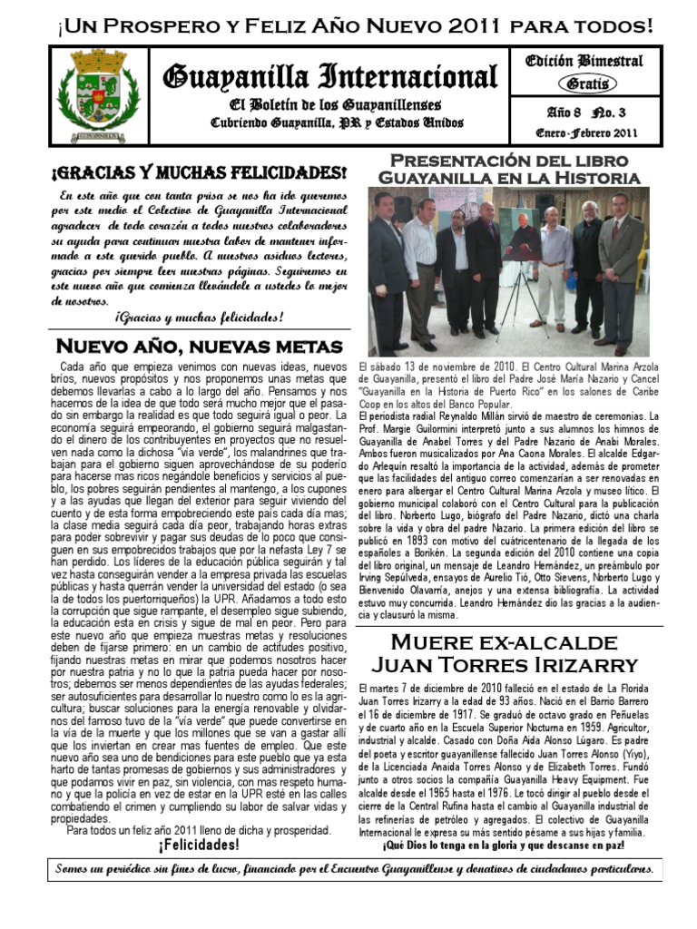 Por Norberto Lugo Negrón Enero-Febrero 2011 | PDF | Puerto Rico | Polen