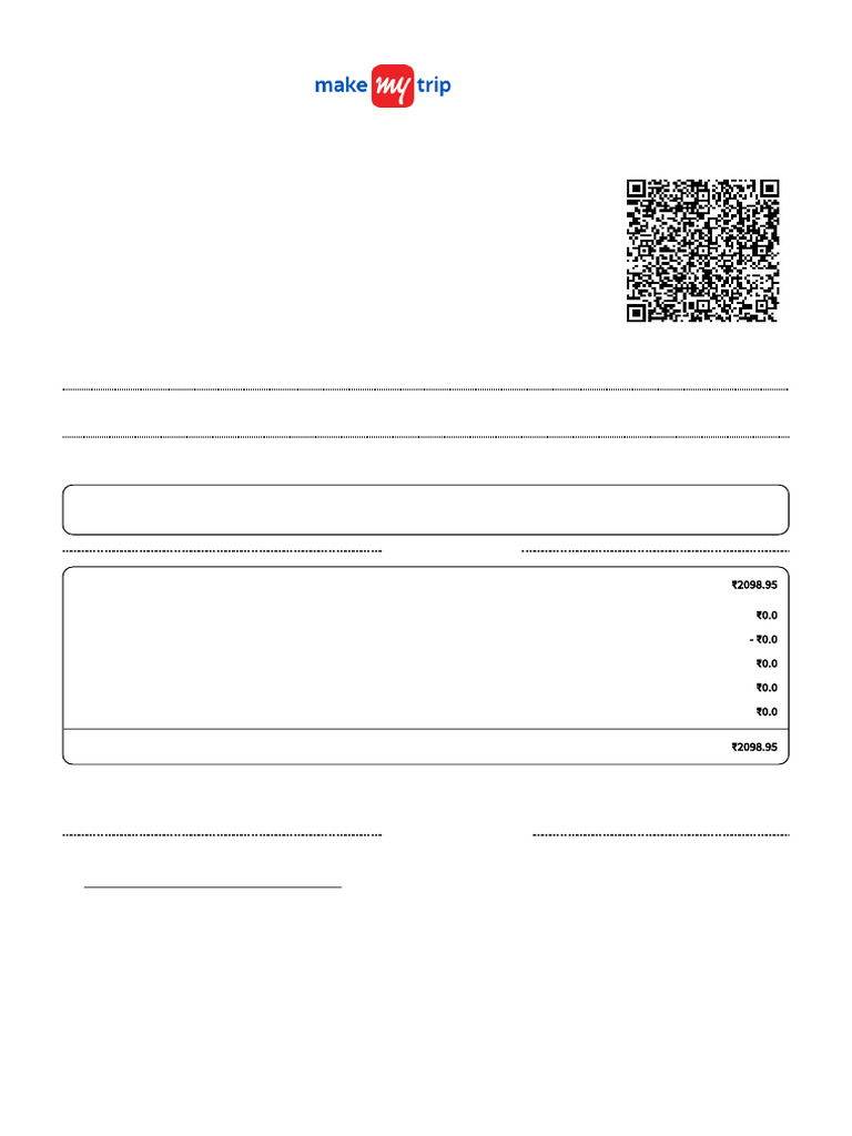 MakeMyTrip Tax Invoice for Bus Booking | PDF | Invoice | Payments