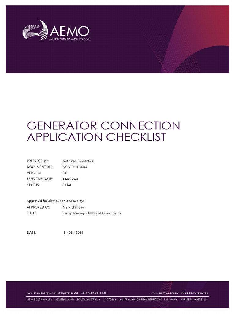 Generator Connection Application Guide | PDF | Electrical Engineering ...