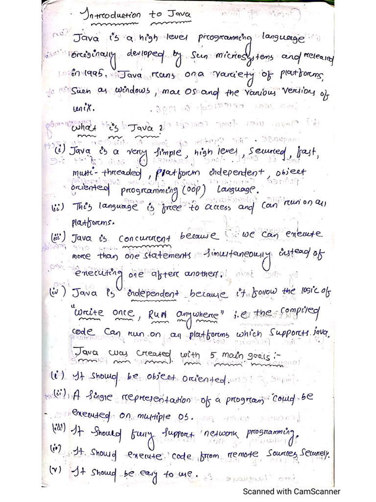 Java Full Note (Final Yr) | PDF