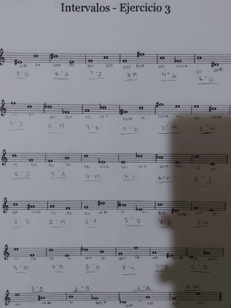 Intervalos Ejercicios | PDF