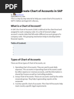 SAP S/4 HANA Chart of Accounts Guide | PDF | Financial Accounting | Expense