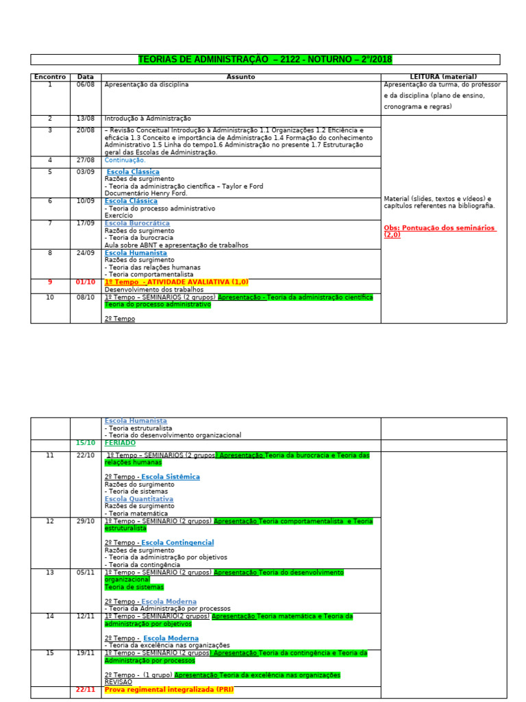 Cronograma TGA - 2122 - N | PDF | Burocracia | Escolas