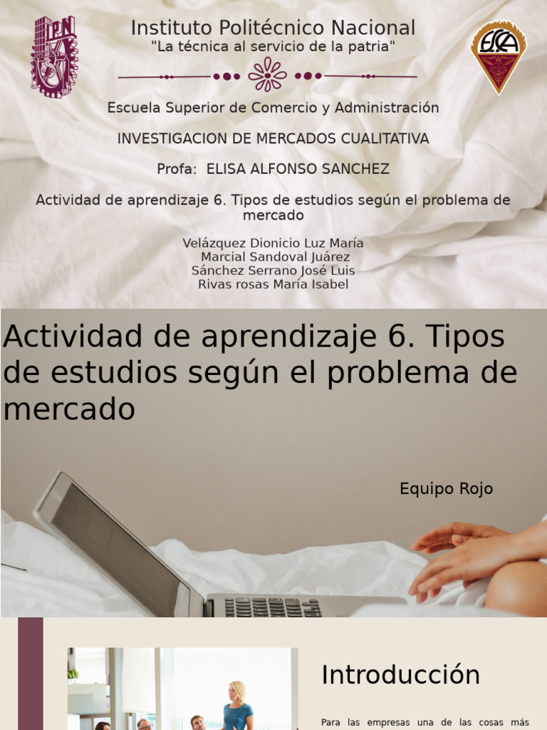 Presentacion Tipos de Estudio Segun El Problema Del Mercado | PDF | Marketing | Investigación de ...