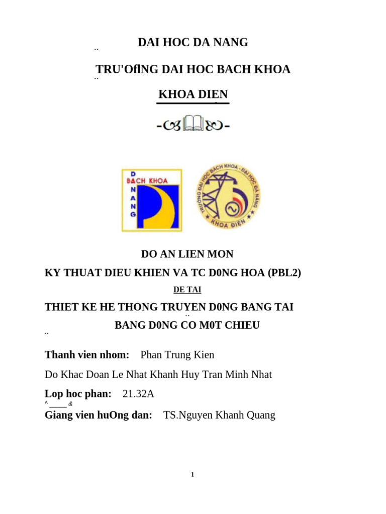 Đ Án Liên Môn PBL2 Nhóm 5 PP | PDF